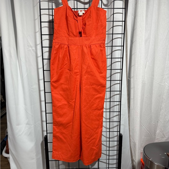 Monteau | Pants & Jumpsuits | Monteau Bold Orange Jumpsuit | Poshmark